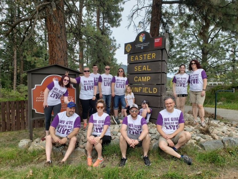 Telus Employees Volunteer at Camp Winfield - Easter Seals BC and Yukon