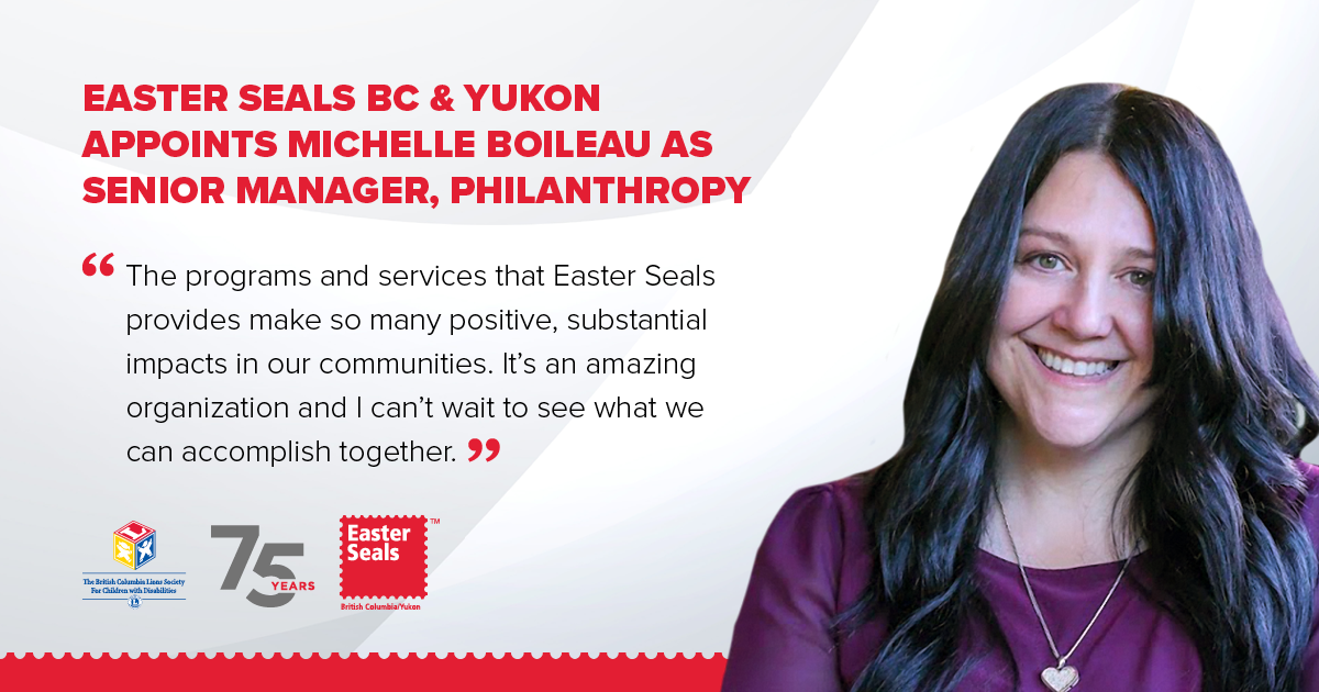 Easter Seals BC & Yukon appoints Michelle Boileau as Senior Manager ...